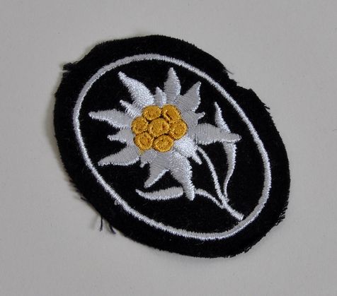 Regimentals | GERMAN WAFFEN SS EDELWEISS SLEEVE INSIGNIA.