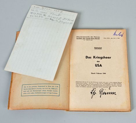 Regimentals | GERMAN WWII AMERICAN AND BRITISH ARMY SECRET DOCUMENTS.