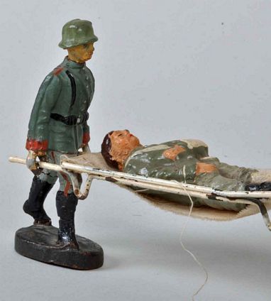Regimentals | GERMAN WWII ARMY STRETCHER-BEARER, PATIENT AND NURSE SET.