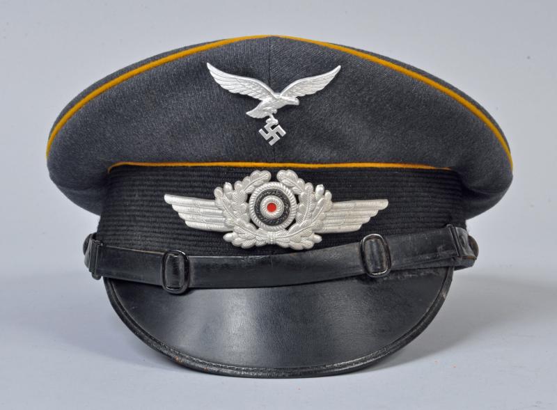 Regimentals | GERMAN WWII LUFTWAFFE FLIGHT NCO VISOR CAP.