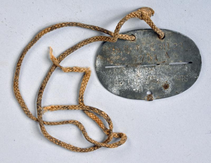 Regimentals | GERMAN WWII STAM COMPANY ID DISC.