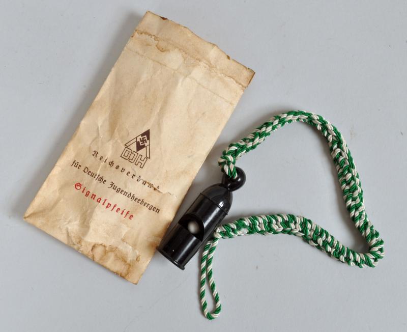 Regimentals | GERMAN WWII HITLER YOUTH WHISTLE, IN ORIGINAL PACKET.