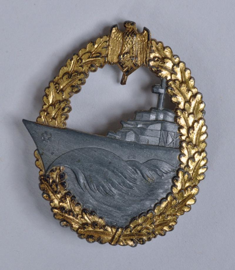 Regimentals | GERMAN WWII KRIEGSMARINE DESTROYER BADGE BY JFS.