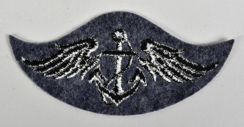 Regimentals | GERMAN WWII LUFTWAFFE MILITARY BOAT PERSONNEL TRADE PATCH.