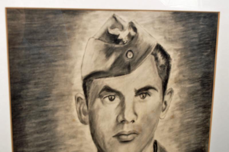 Regimentals | GERMAN WWII LUFTWAFFE ENLISTED MANS PENCIL SKETCH.