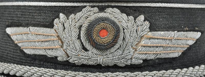 Regimentals | GERMAN WWII LUFTWAFFE OFFICERS VISOR CAP, HUGE SIZE.