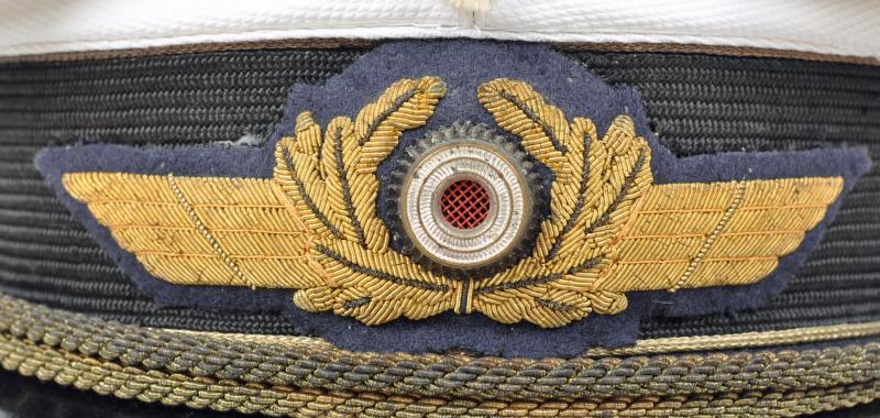 Regimentals | GERMAN WWII LUFTWAFFE GENERALS WHITE TOP VISOR CAP.