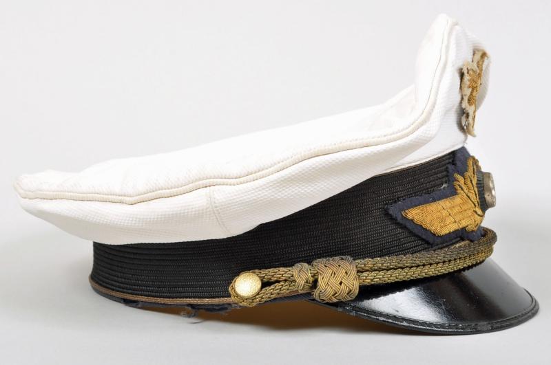 Regimentals | GERMAN WWII LUFTWAFFE GENERALS WHITE TOP VISOR CAP.