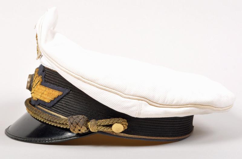 Regimentals | GERMAN WWII LUFTWAFFE GENERALS WHITE TOP VISOR CAP.
