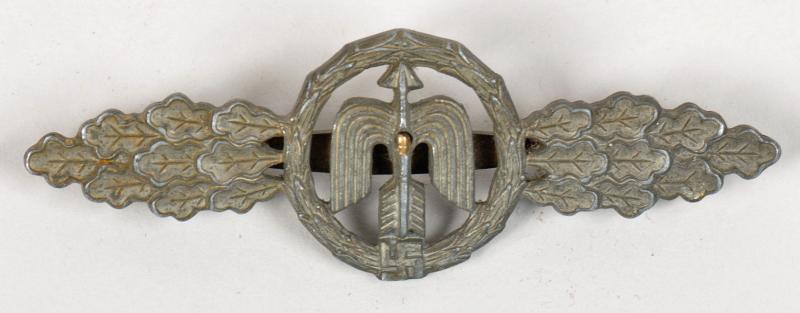 Regimentals | GERMAN WWII DAY FIGHTER BAR IN SILVER, LATE WAR.