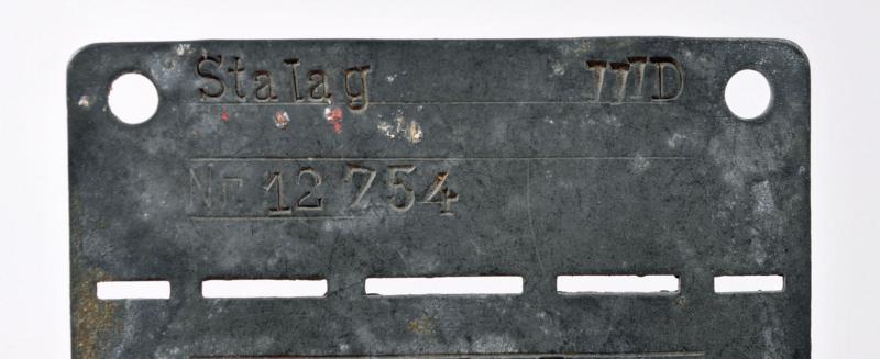Regimentals | GERMAN WWII BRITISH PRISONER OF WAR ID TAG. 12764.