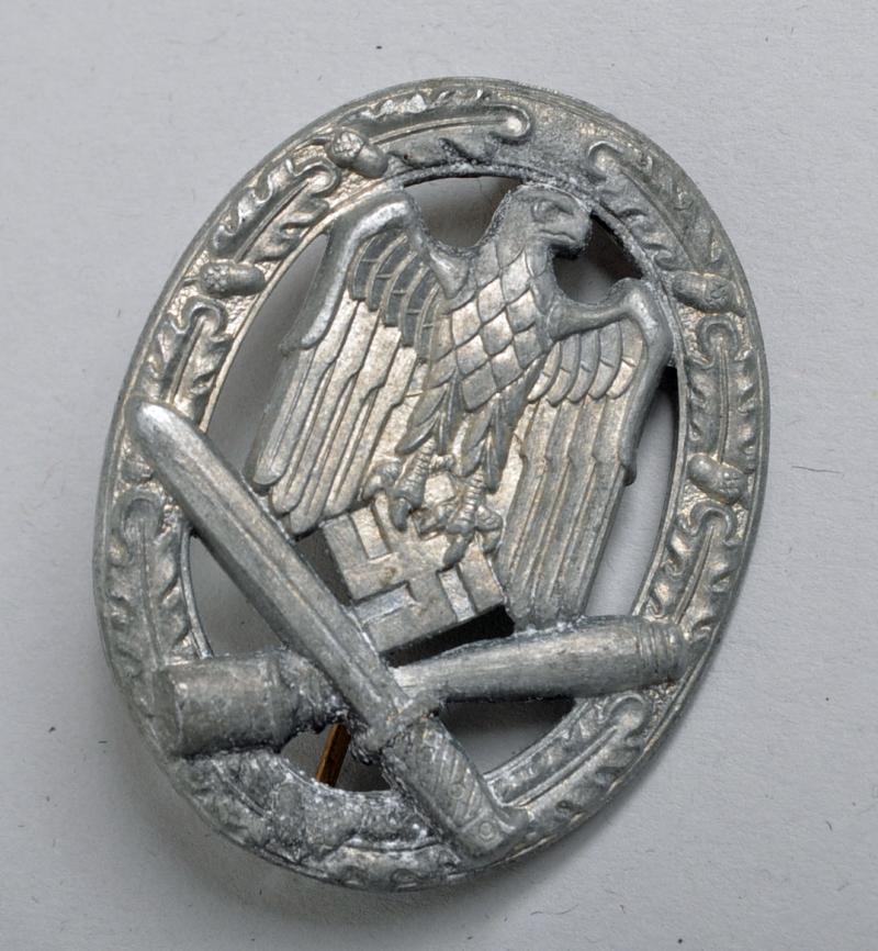 Regimentals | GERMAN WWII GENERAL ASSAULT BADGE IN SILVER BY JFS.