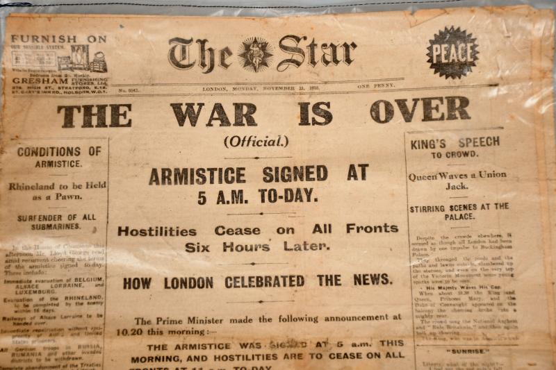Regimentals | BRITISH WWI 11TH NOVEMBER 1918 WAR IS OVER – THE STAR ...
