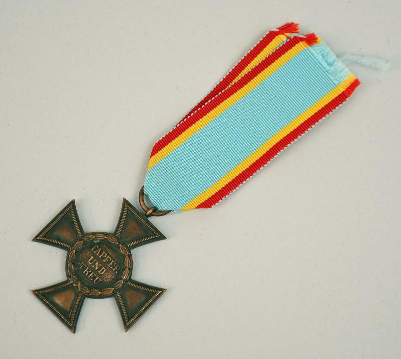 Regimentals | GERMAN WWI MECKLENBURG STRELITZ BRAVERY CROSS. 1914-16