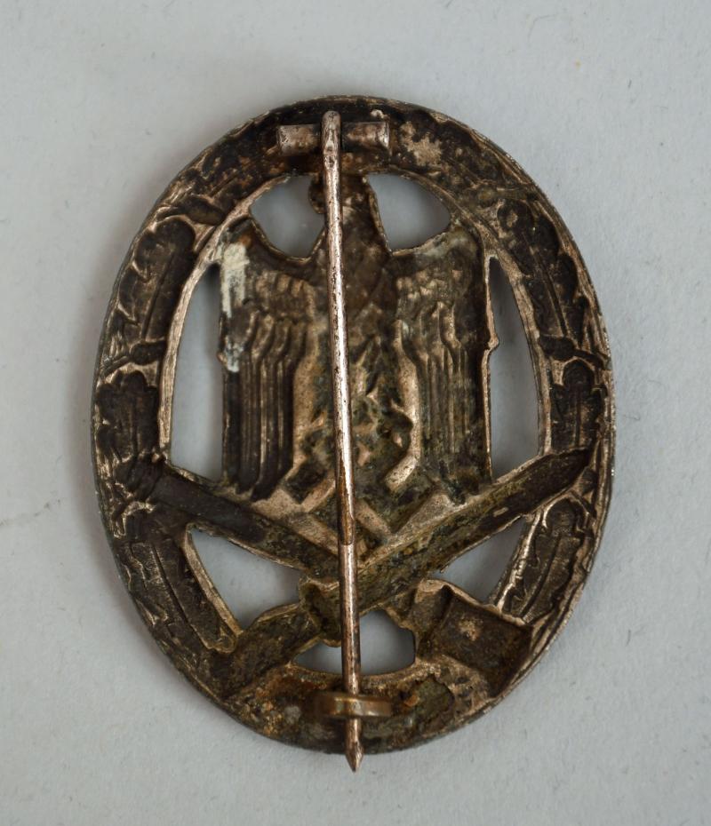 Regimentals | GERMAN WWII GENERAL ASSAULT BADGE IN SILVER.