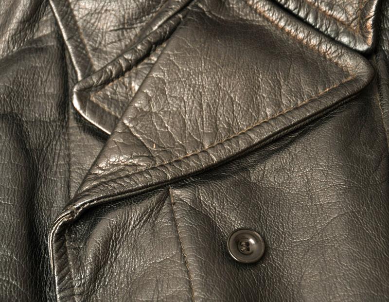 Regimentals | GERMAN WWII LEATHER PANZER/MARINE WRAP OVER JACKET.