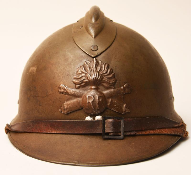 Regimentals | FRENCH ARTILLERY MAN’S M 26 WWII ADRIAN HELMET.