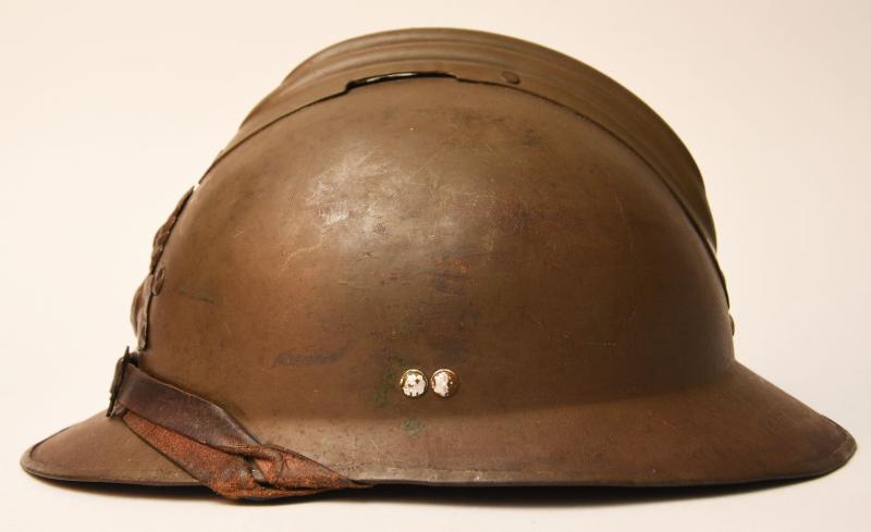Regimentals | FRENCH ARTILLERY MAN’S M 26 WWII ADRIAN HELMET.