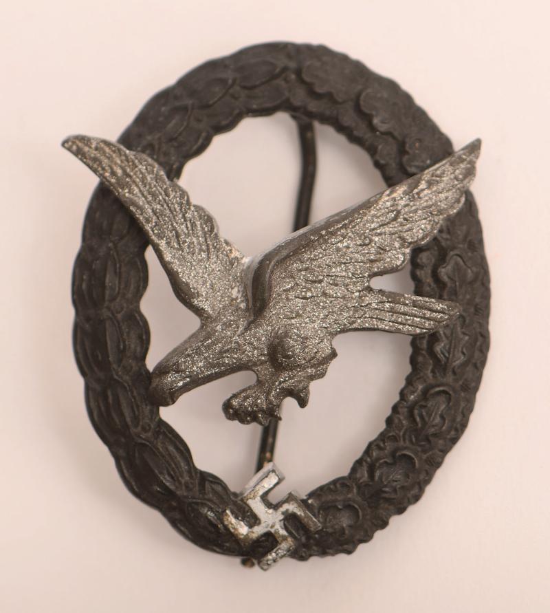 Regimentals | GERMAN WWII UNQUALIFIED LUFTWAFFE AIR GUNNER BADGE.
