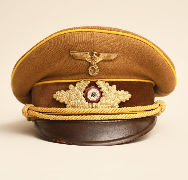 Regimentals | GERMAN WWII REICHSLEITUNG NSDAP OFFICIALS VISOR CAP.