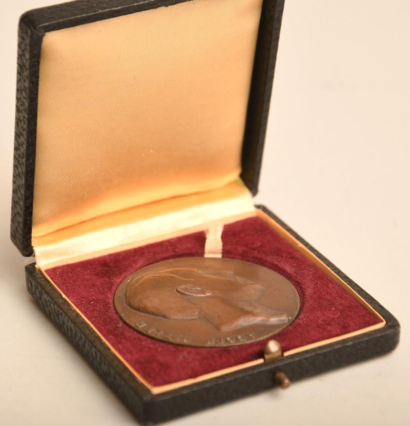 Regimentals | GERMAN WWII ADOLF HITLER COMMEMORATIVE MEDALLION.