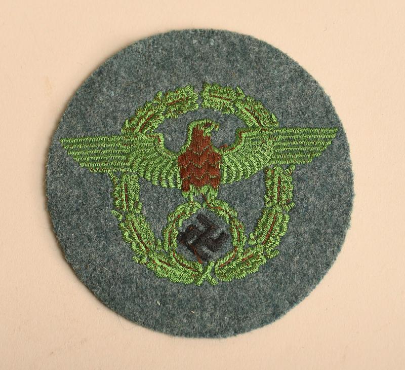 Regimentals | GERMAN WWII SHUTZPOLIZEI ARM PATCH.