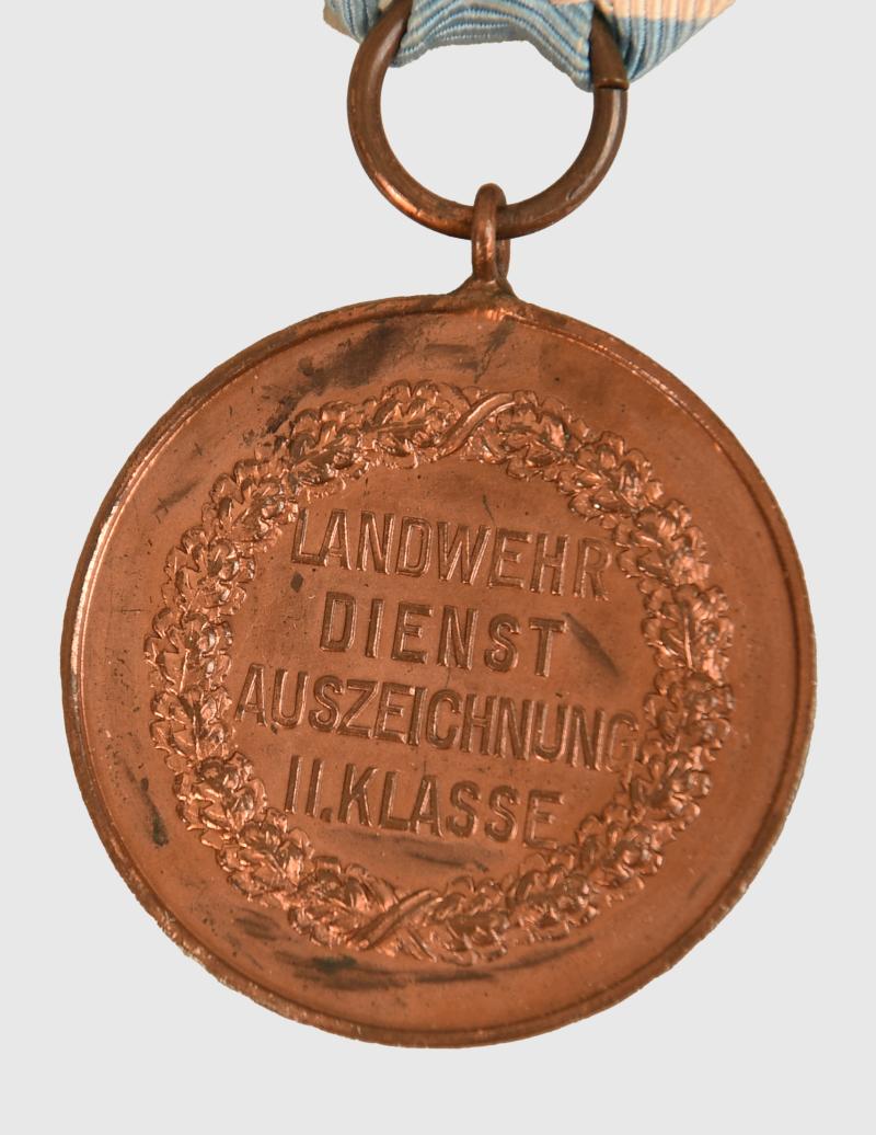 Regimentals | IMPERIAL GERMAN BAVARIAN LANDWEHR LONG SERVICE MEDAL 2ND ...