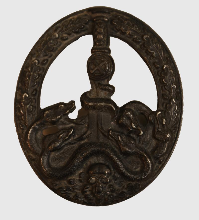 Regimentals | GERMAN WWII ANTI PARTISAN BADGE IN BRONZE.
