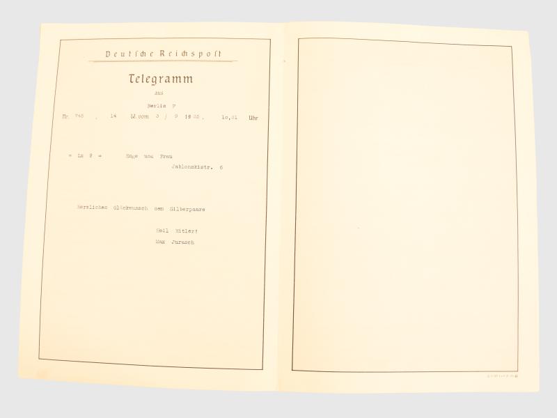 Regimentals | GERMAN WWII TELEGRAM.