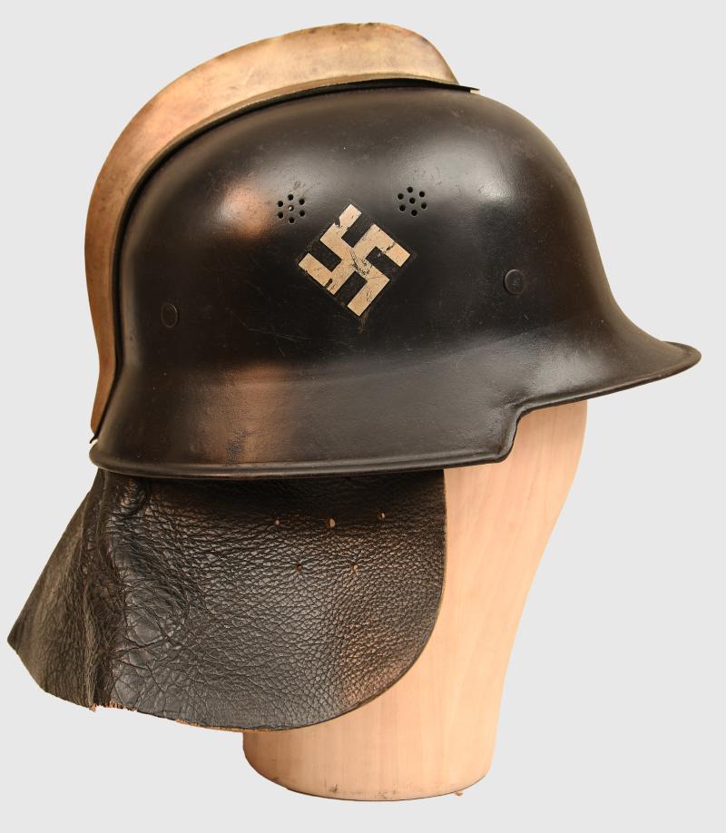 Regimentals | GERMAN WWII FIRE POLICE HELMET.