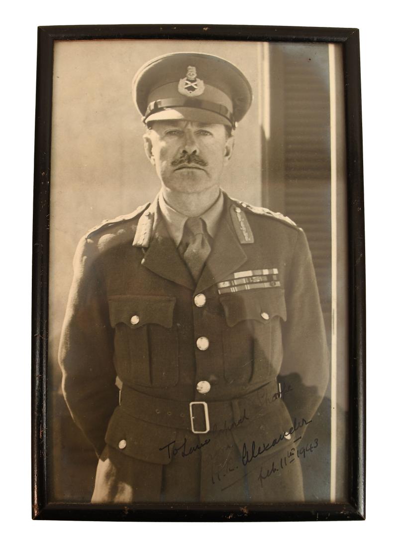 Regimentals | BRITISH WWII FIELD MARSHAL ALEXANDER SIGNED PHOTOGRAPH ...
