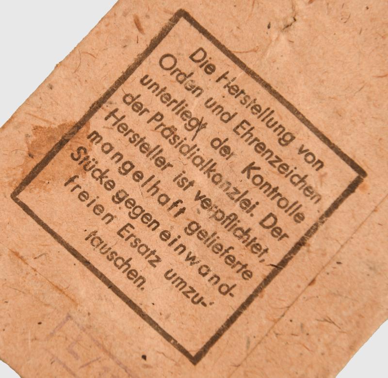 Regimentals | GERMAN WWII WOUND BADGE LDO PACKET.