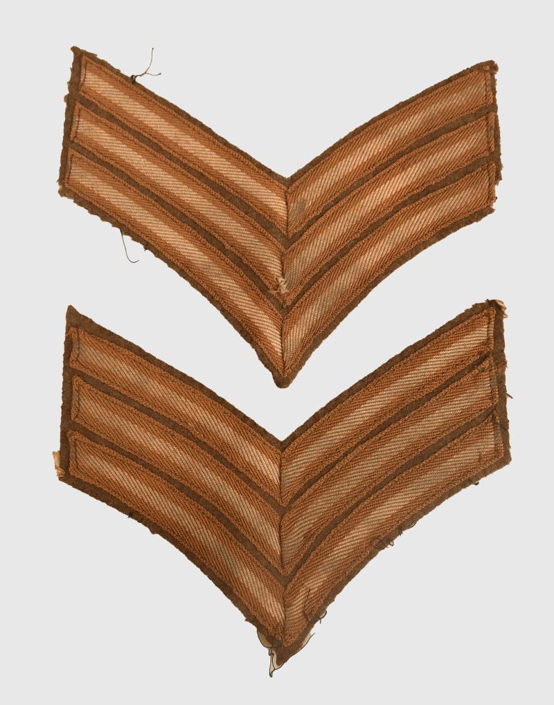Regimentals | BRITISH WWII MATCHING SERGEANTS STRIPES FOR THE ...