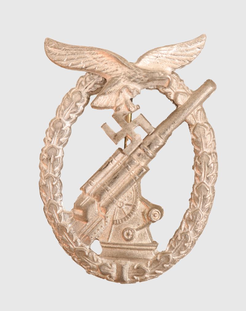 Regimentals | GERMAN WWII LUFTWAFFE FLAK BADGE BY WH.