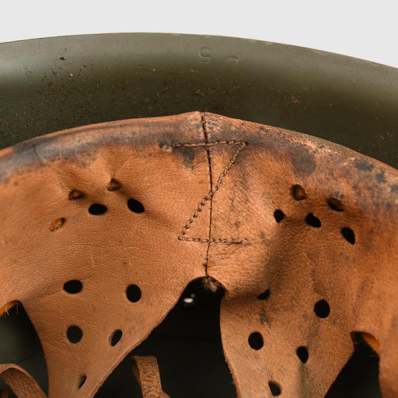 Regimentals | ITALIAN WWII MODEL 33 MEDICAL UNIT COMBAT HELMET.