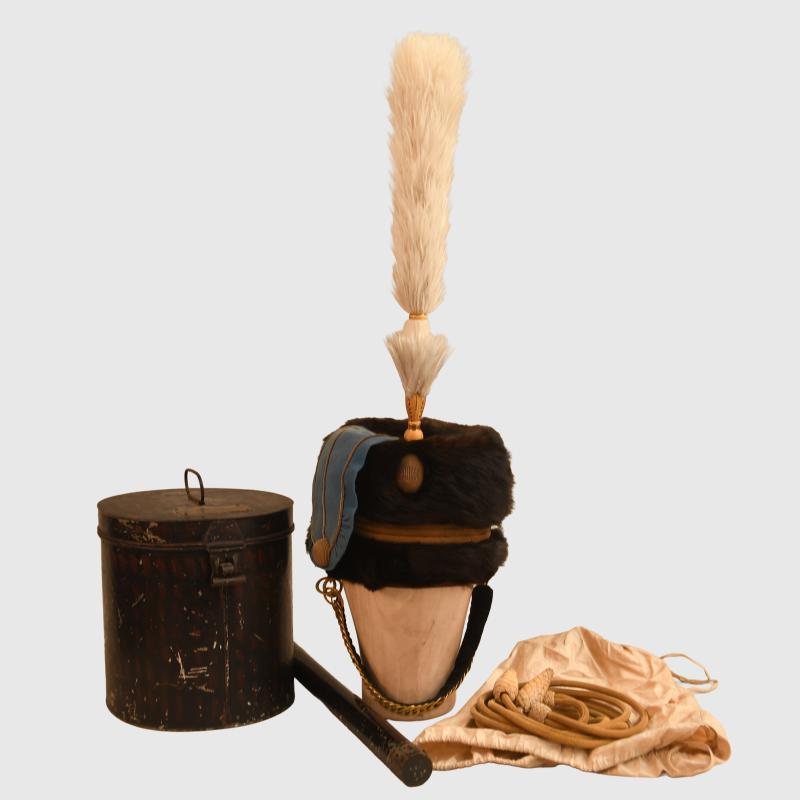 Regimentals | ENGLISH PRE WWI BRITISH 3RD (THE KING’S OWN) HUSSARS BUSBY.